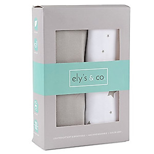 Baby Wearable Blanket - Baby Sleep Sack 100% Cotton - Sleep Sack 6-12 Months - Comfy Soft Lightweight, 2-Pack Set Gender Neutral Grey