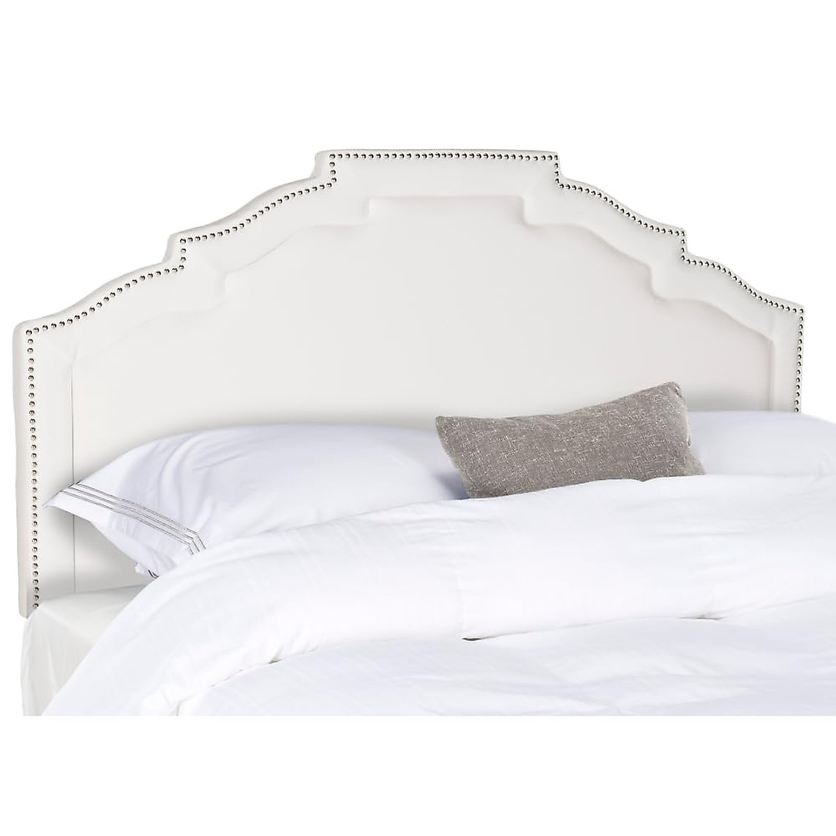 Safavieh Mercer Collection Alexia Linen Headboard, Queen, White