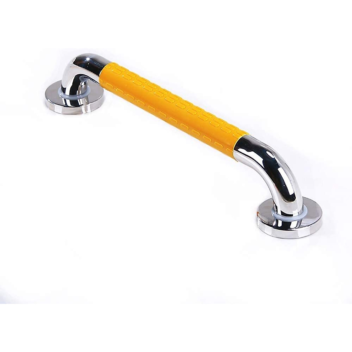 QLDFX Stair Handrail Bathroom Grab Bar Bathroom Grab Bar Rail Stainless Steel Bathroom Handle Safe Auxiliary Handle for Kitchen Bedroom Bathtub Shower and Steps Corridor Support Rod (Yellow, 38cm)