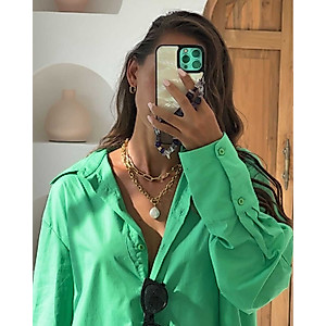 Cult of Sun Baroque Pearl Necklace 18K Gold Plated Tarnish Resistant Freshwater Pearl Necklace Gold Pearl Necklace Toggle Necklace Cultured Pearl Necklace Gold Toggle Necklace Chunky Pearl Necklace