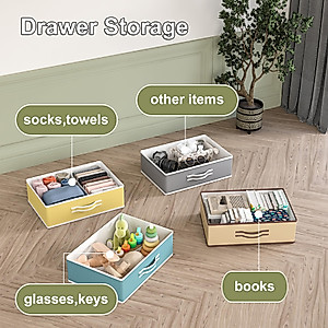 LEAIJIAFY Double Row 6 Tier Shoe Rack Storage Organizer with Cover and 2 Drawers,Portable Standing Shoe Shelf for Garage EntrywaySmall Spaces,16MM Metal Tubes,Gray