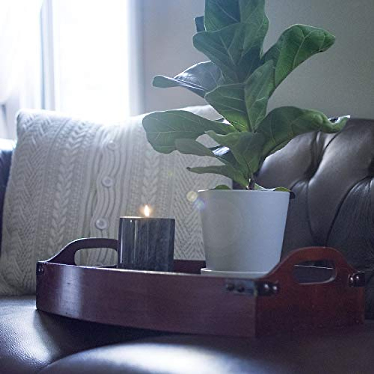 Willow Lane Home Soy Candles in 6 Scents in White or Black Marble Vanilla in Black/Grey Marble