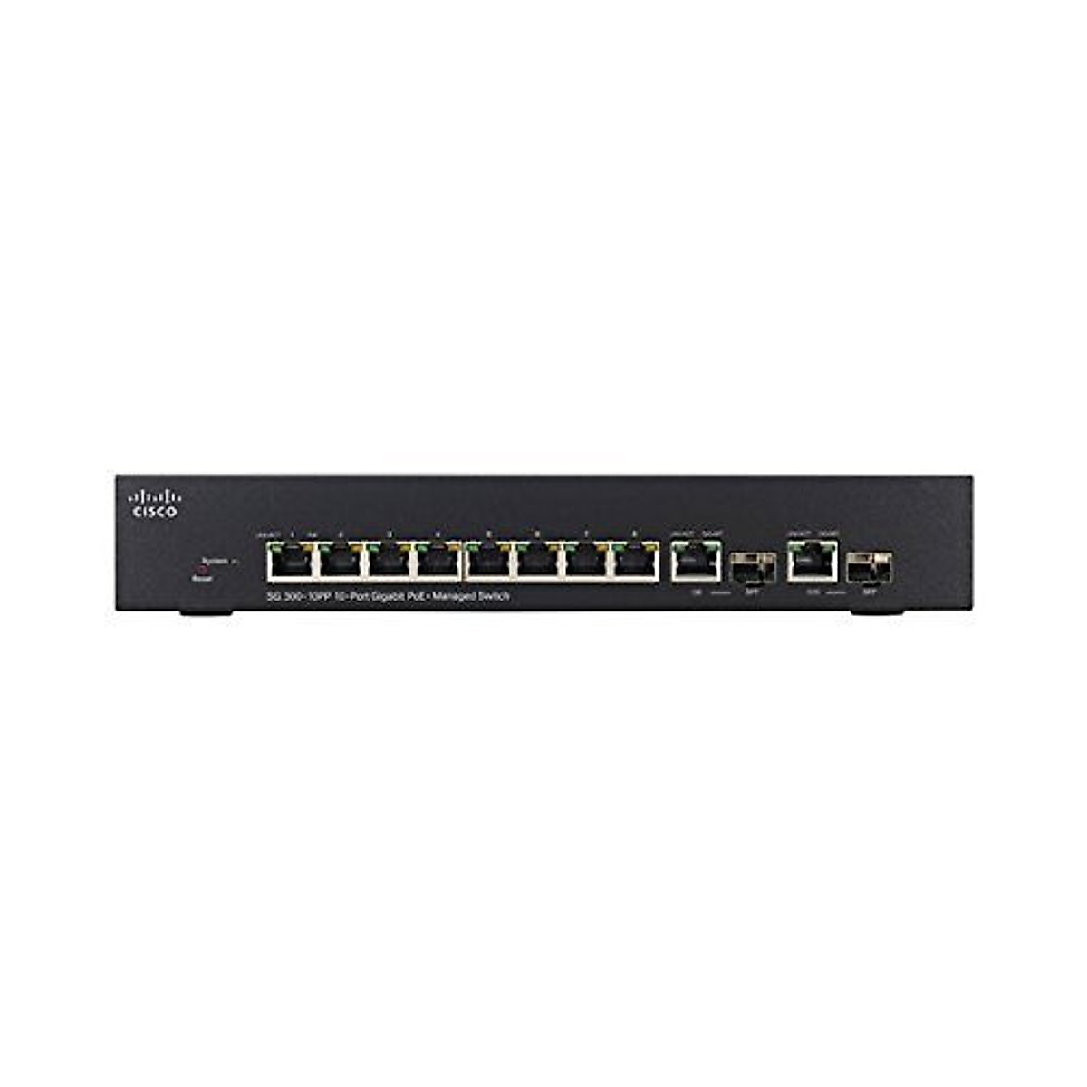 Cisco SG300-10PP-K9-NA 10-Port Gigabit PoE+ Managed Switch (Renewed)