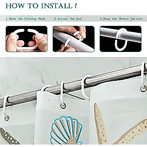 AKvsoze 4 Pcs Bathroom Shower Curtain Sets with Non-Slip Rugs, Toilet Lid Cover and Bath Mat Cartton Frog and Butterfly Waterproof Bath Curtain with Rustproof Hooks