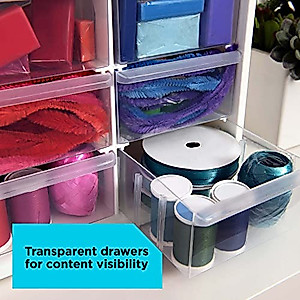 BLACK+DECKER Storage Organizer, 9 Drawer Modular Storage System, Easily Stackable (BDST40709FF)