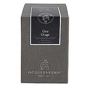 Jack elban Anniversary Ink (1670 with Gold particulates) for Fountain Pen/Fountain Pen Storm Gray hbj15009