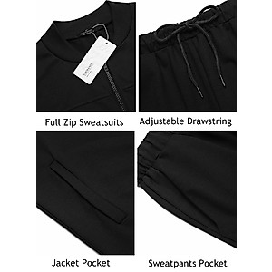 COOFANDY Men's Tracksuit Athletic Full Zip Casual Sports Jogging Gym Sweatsuit