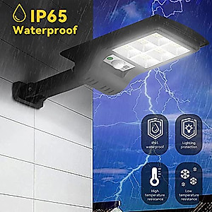 apyr aoma Solar Lights Outdoor Waterproof 120 LED Solar Motion Sensor Lights Outdoor, Dusk to Dawn for Garden, Path, Deck, Yard, Garage, Patio