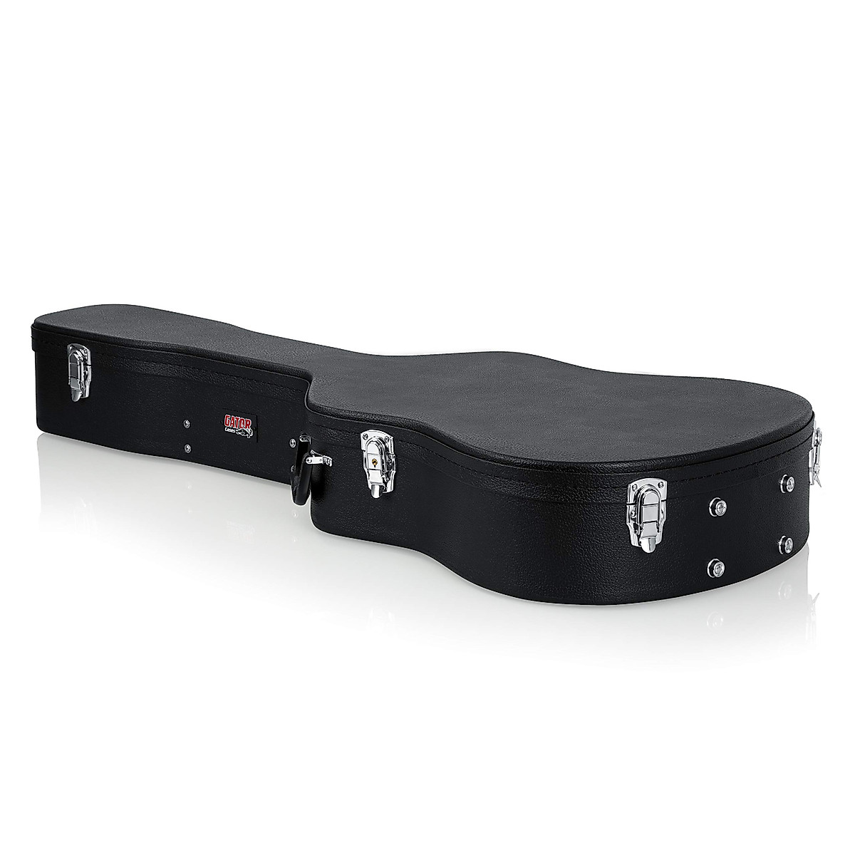 Gator Cases Hard-Shell Wood Case for 6 or 12 String Acoustic Dreadnought Guitars (GWE-DREAD 12)