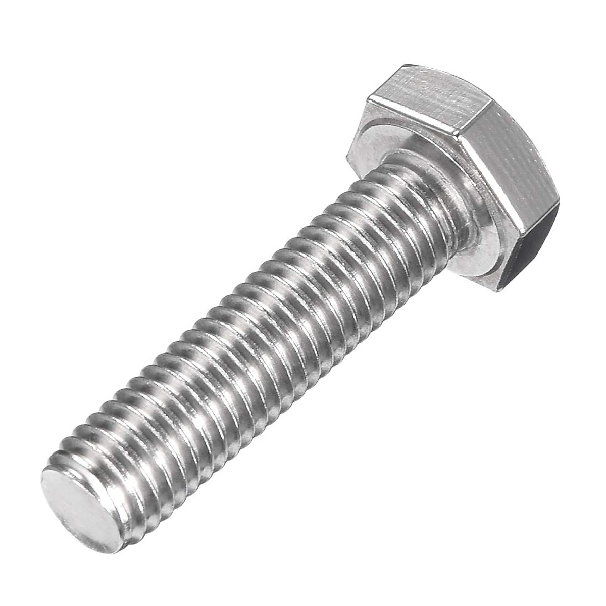 uxcell M10x40mm Hex Bolts 304 Stainless Steel Hexagon Left Hand Screw Bolt
