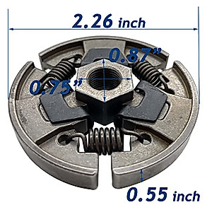 Sprocket Clutch 3/8" for Stihl 017 018 019 019T 021 023 025 MS170 MS180 MS190 192 CE, MS210 MS230 MS250 MS191 MS211 Chainsaw with Washer E-Clip Kit Chainsaw with Washer E-Clip Kit Re 1123 640 2073