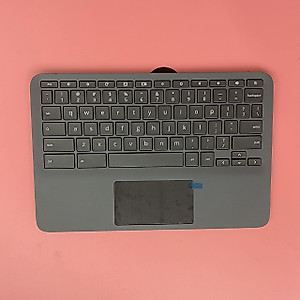 Replacement for HP 11A G8 EE Laptop Upper Case Palmrest Keyboard Touchpad Assembly Part L92832-001 Top Cover