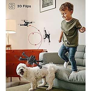 Mini Drone for Beginners, SYMA Portable Indoor Quadcopter with Altitude Hold,3D Flips,Headless Mode and Speed Switch, Easy to Fly Foldable Helicopter Plane Toy Gift for Boys Girls
