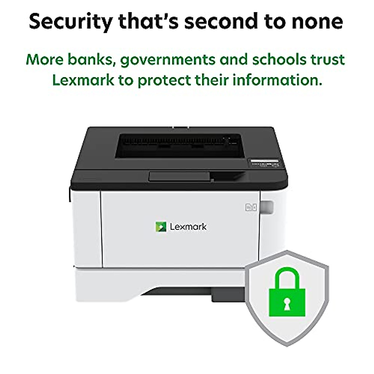 Lexmark B3442dw Black and White Laser Printer, Wireless with Ethernet, Mobile-Friendly and Cloud Connection with Automatic Two-Sided Printing CarbonNeutral Certified Office Printer (4-Series)