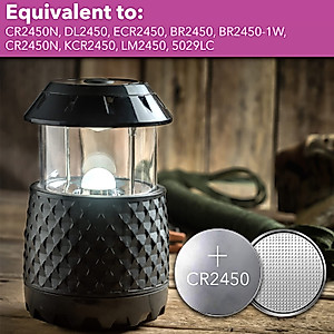 LOOPACELL CR2450 3V Lithium Battery (Pack of 20) - High Capacity Coin Cell Batteries