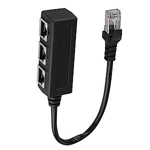 Network Splitter Adapter Network Adapter Ethernet Splitter, thernet Cable Adapter, for Router TV Box