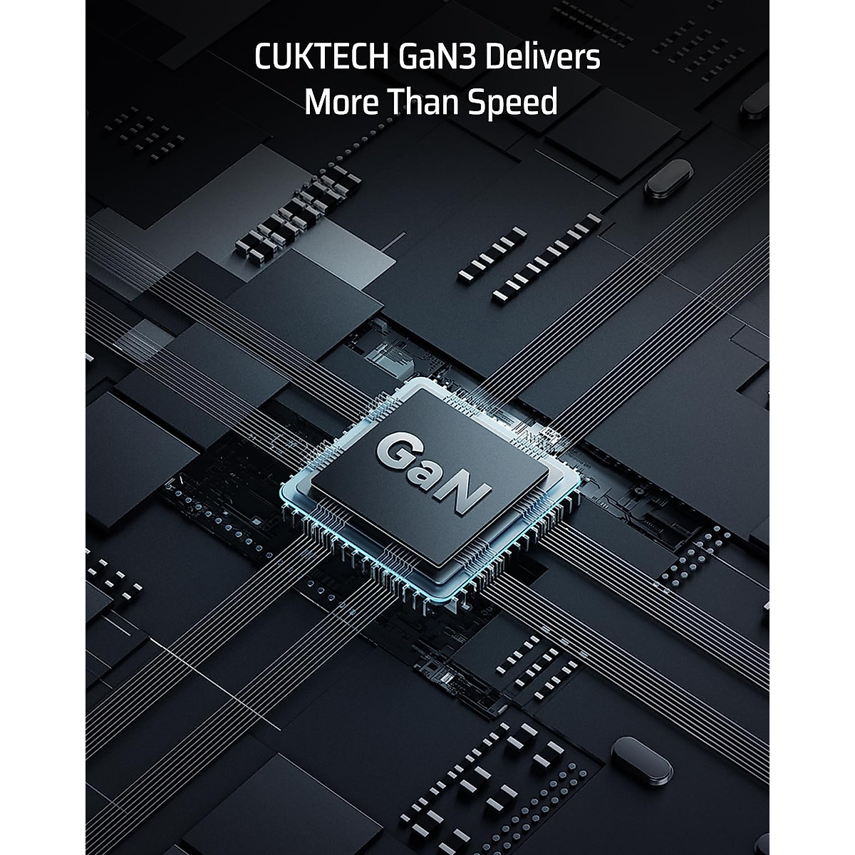 CUKTECH 65W USB C Charger, GaN III Fast Charger, PPS 3-Port Fast Compact Foldable for MacBook Pro/Air, Tablet, Galaxy S24, Dell XPS 13, Note 20/10+, iPhone 15/Pro, Switch, Steam Deck, Pixel and More