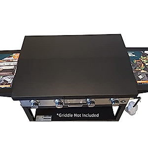 Backyard Life Gear Hinged Lid for 4-Burner Member's Mark Griddle from Sam's Club - Black NOT Included, Fits 36 inch 4-Burner Member's Mark Griddle (36HC-BL)