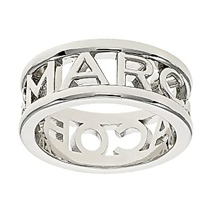 Marc Jacobs Logo Metal Ring Silver 6