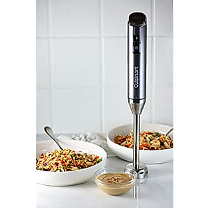 Cuisinart Electric Hand Blender & Mixer, EvolutionX Cordless Rechargeable, Gray/Black, RHB-100,Dark Grey