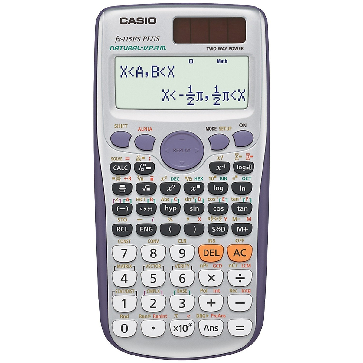 Casio Advanced Scientific Calculator with 2-Line Natural Textbook Display (FX-115ES)
