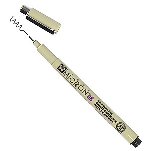 Sakura 30881 Pigma Micron Blister Card 08 Ink Pen, 0.50-mm, Black