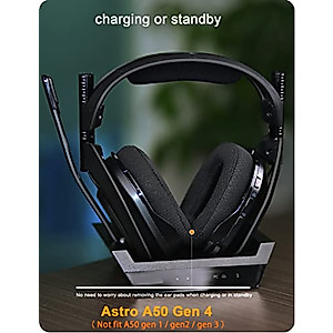 A50 Gen 4 Mod Kit - defean Replacement Earpads and Headband Compatible with Astro A50 Gen 4 Headset,Ear Cushions, Upgrade High-Density Noise Cancelling Foam, Added Thickness (Black Breathable Fabric)