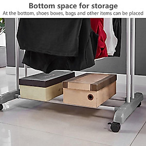 GizmoSynth 【US Warehouse】 Clothes Drying Rack, 66.14" Oversized 4-Tier Foldable Stainless Steel Drying Rack Clothing,Clothes Drying Rack Outdoor for Drying Clothes, Bed Covers, Shoes, Sofa Covers