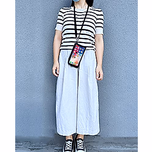 DQL Lightweight Fabric Phone Purse Crossbody for Women, Phone Carrier for Women, Cell Phone Purse Minimalist, Shoulder Phone Holder