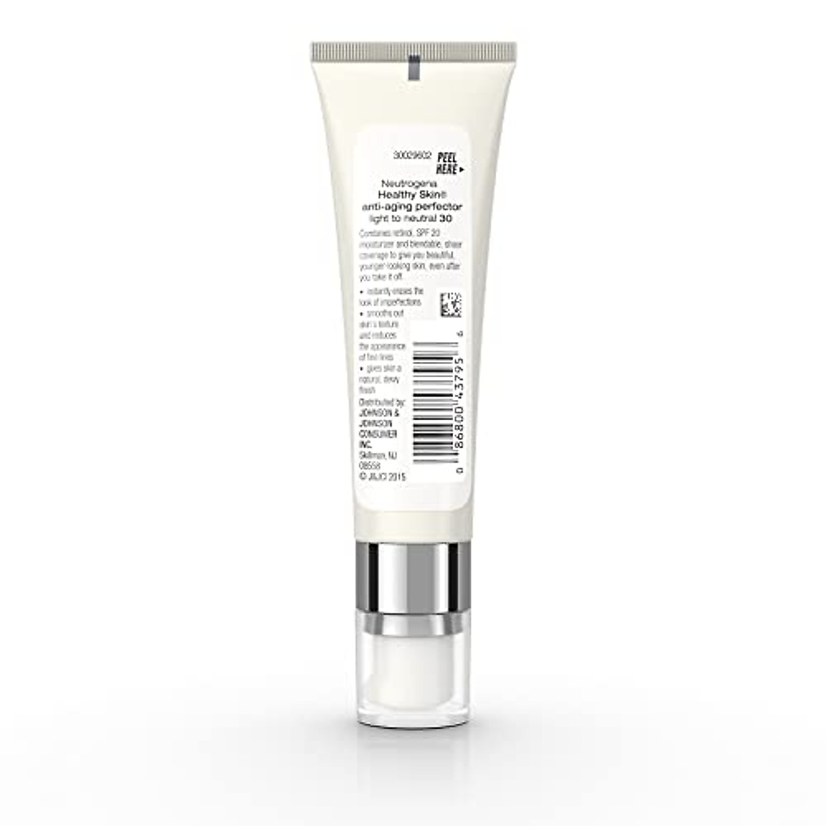 Neutrogena Healthy Skin Anti-Aging Perfector Tinted Facial Moisturizer and Retinol Treatment with Broad Spectrum SPF 20 Sunscreen with Titanium Dioxide, 30 Light to Neutral, 1 fl. oz