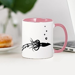 CafePress Musical Squid Mug Ceramic Coffee Mug, Tea Cup 11 oz