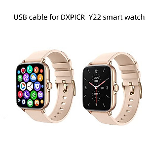 yiqungo Compatible with DXPICR Smartwatch Charger, Magnetic USB Charging Cable Replacement Charger for MVEFOIT Wwzzey Y22 smartwatch