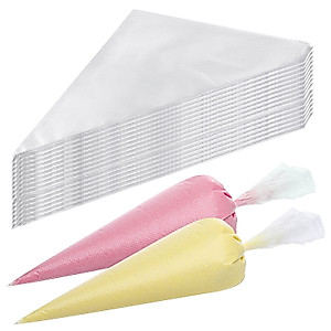 400 Pcs Disposable Piping Bags 12inch Anti-Burst Pastry Bags, Tipless Icing Piping Bag for Cake, Cream Frosting and Cookie Decoration Supplies