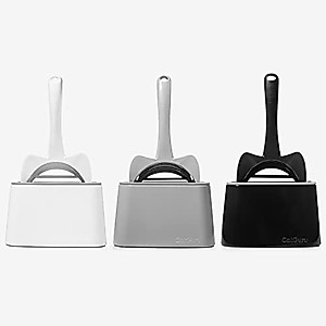 CatGuru Cat Litter Scoop, Jumbo Litter Scoop, Litter Scooper with Deep Shovel & Long Handle, Super Fast Sifter, Durable Kitty Litter Scoop, Cat Stuff, Kitten Supplies (Gray)