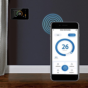 Touchscreen Smart WiFi Thermostat Digital Programmable Thermostat Home Floor Water Heating Thermostat 100 to 250VAC (16A)