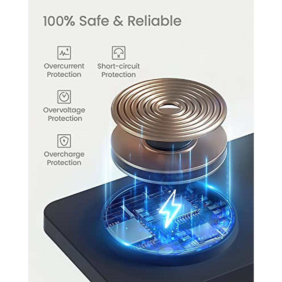 Magnetic Wireless Charging Pad, GEEKERA 2 in 1 Magnetic Wireless Charger for Apple, Compatible with iPhone 14/13/12 Series, Apple Watch Ultra/8/7/6/SE/5/4/3, AirPods 3/Pro 2 (ONLY for Apple Products)