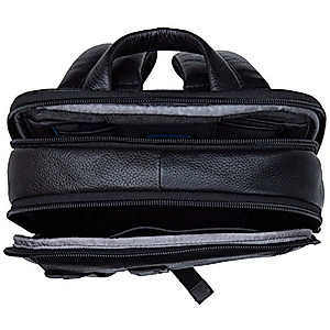 PIQUADRO Unisex Adult Backpack, Black, 11x40x31 cm (W x H x L)