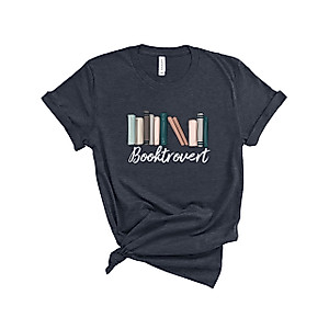 Booktrovert Shirt,Reader Gifts Shirt,Bookstagram Shirt,Book Lover Gift,Xmas Gift For Book Lover,Gift For Her,Teacher Tshirt, Librarian Shirt, Book Nerd Shirt,Library Lover