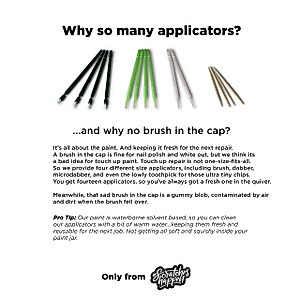 ScratchesHappen Exact-Match Touch Up Paint Kit Compatible with Ford Star White Metallic Tricoat (AZ/M7446A/PN4HR/LVLGWHA) - Bottle, Essential