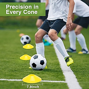 Ambifirner Agility Training Equipment Set - Agility Ladder(12 Rungs/20ft), 4 Speed Hurdles, 12 Training Cones, Jump Rope, Parachute for Speed/Soccer/Football Training with Carry Bag