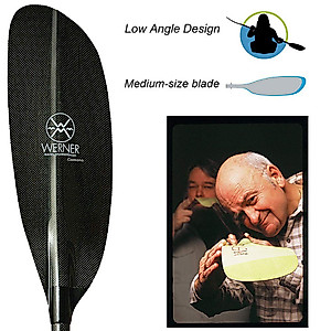 Werner Camano Carbon Straight Shaft Kayak Paddle-250cm