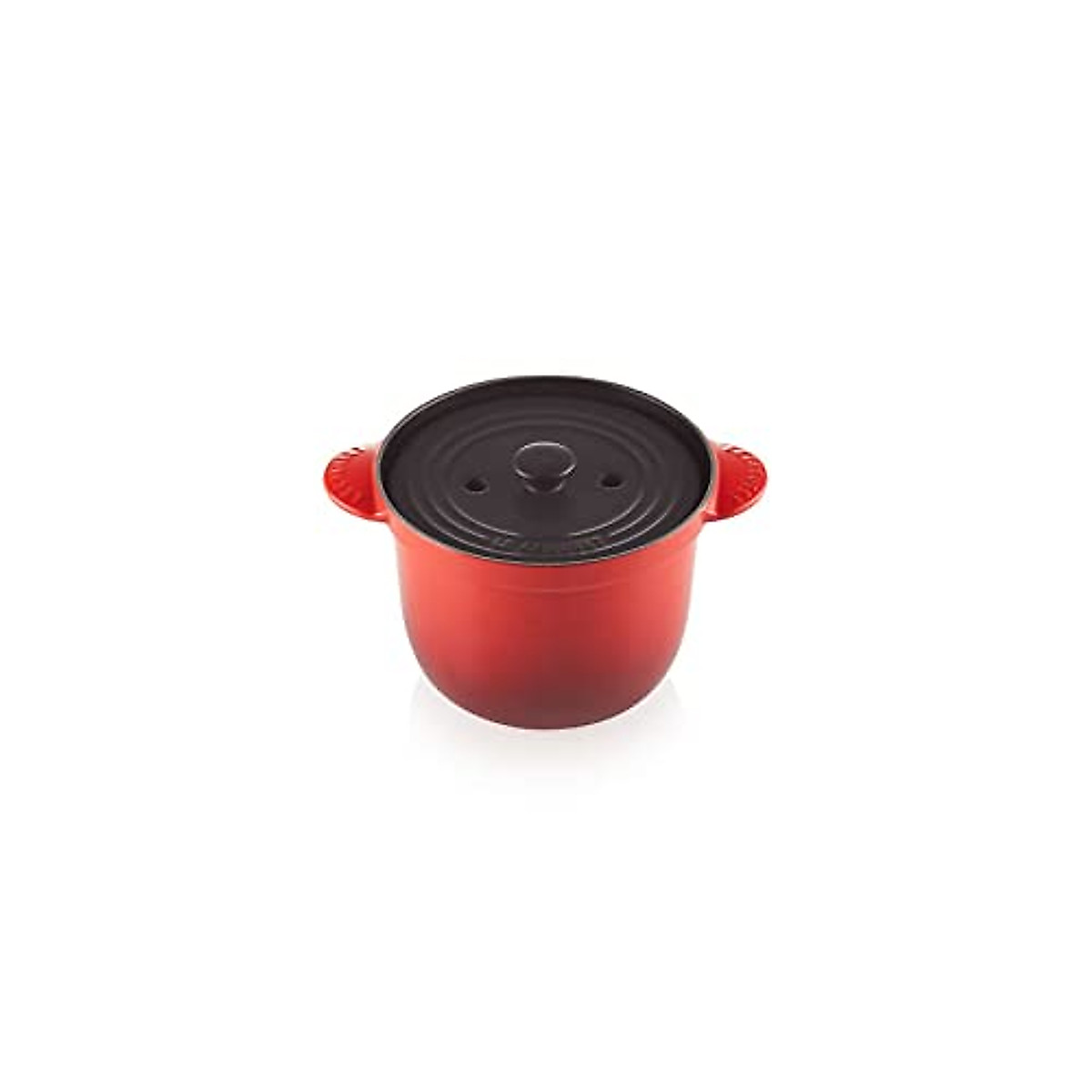 Le Creuset Enameled Cast Iron Rice Pot with Lid & Stoneware Insert, 2.25 qt., Cerise