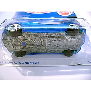 Mattel Hot Wheels 1997 Power Pipes Diecast Vehicle Collector #531 Phantom Racer Series 3 of 4 | Clear Blue Body Purple Tinted Windows Chrome Metal Car Base Synthetic Rubber 3 Spoke Wheels Model #16904