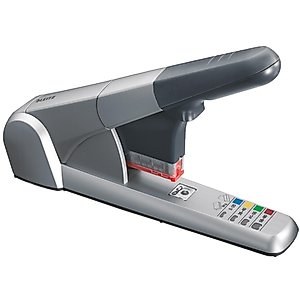Leitz Heavy Duty Stapler, 80 Sheet Capacity, Ergonomic Metal Body, Includes Staples, 55510084 - Silver
