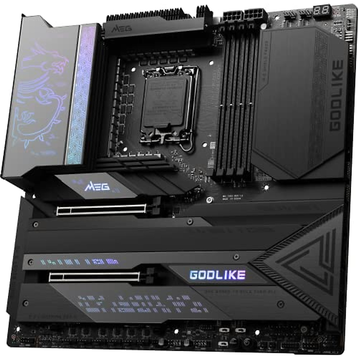 MSI MEG Z790 GODLIKE Gaming Motherboard (Supports 12th/13th/ 14th Gen Intel Processors, LGA 1700, DDR5, PCIe 5.0, M.2, 10Gbps LAN, USB 3.2 Gen2, Wi-Fi 6E, Bluetooth 5.3, Thunderbolt, E-ATX)