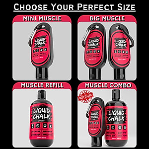 PowerGrip Liquid Chalk - Ultimate Grip Enhancer for Gym, Weightlifting, Climbing & Powerlifting - Long-Lasting Gymnastics Chalk for Rock Climbing, Cheer, and Lifting - Superior Hold, No Mess