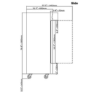 Kelvinator KCHRI27R1DRE 26 3/4" One Section Reach in Refrigerator, Silver