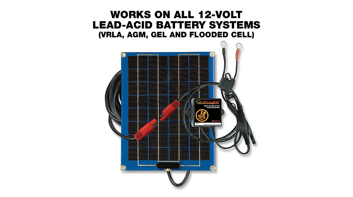 PulseTech SolarPulse SP-12 Solar Battery Charger Maintainer, 12 Watt ...