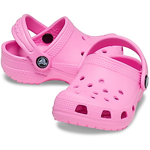 Crocs Unisex-Baby Classic Littles Clogs |Baby Shoes, Ballerina Pink, 2-3 Infant