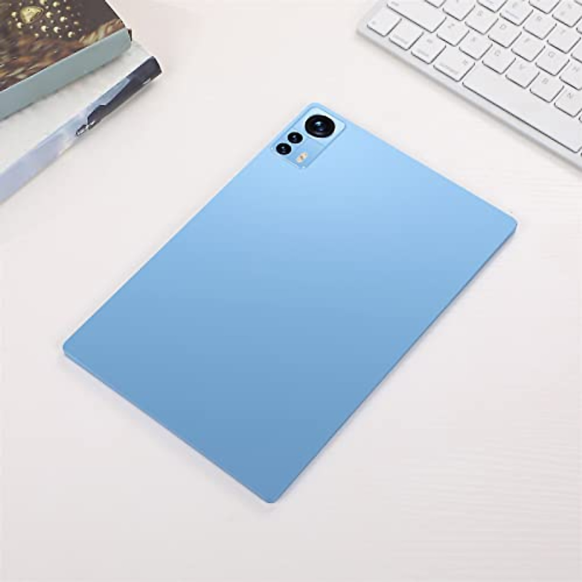 Android Tablet, 10.1 Inch Full HD screen Octa Core Processor 4GB RAM+32GB ROM 4000 mAh Battery Camera Phone Pad, and Dual Speakers support double card Tablet PC (Blue)